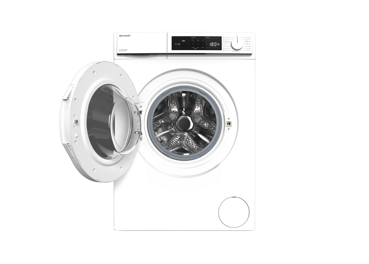 SHARP ES-NFA814BWNA-EE Freestanding Washing Machine 8 kg 1400 RPM A Cl