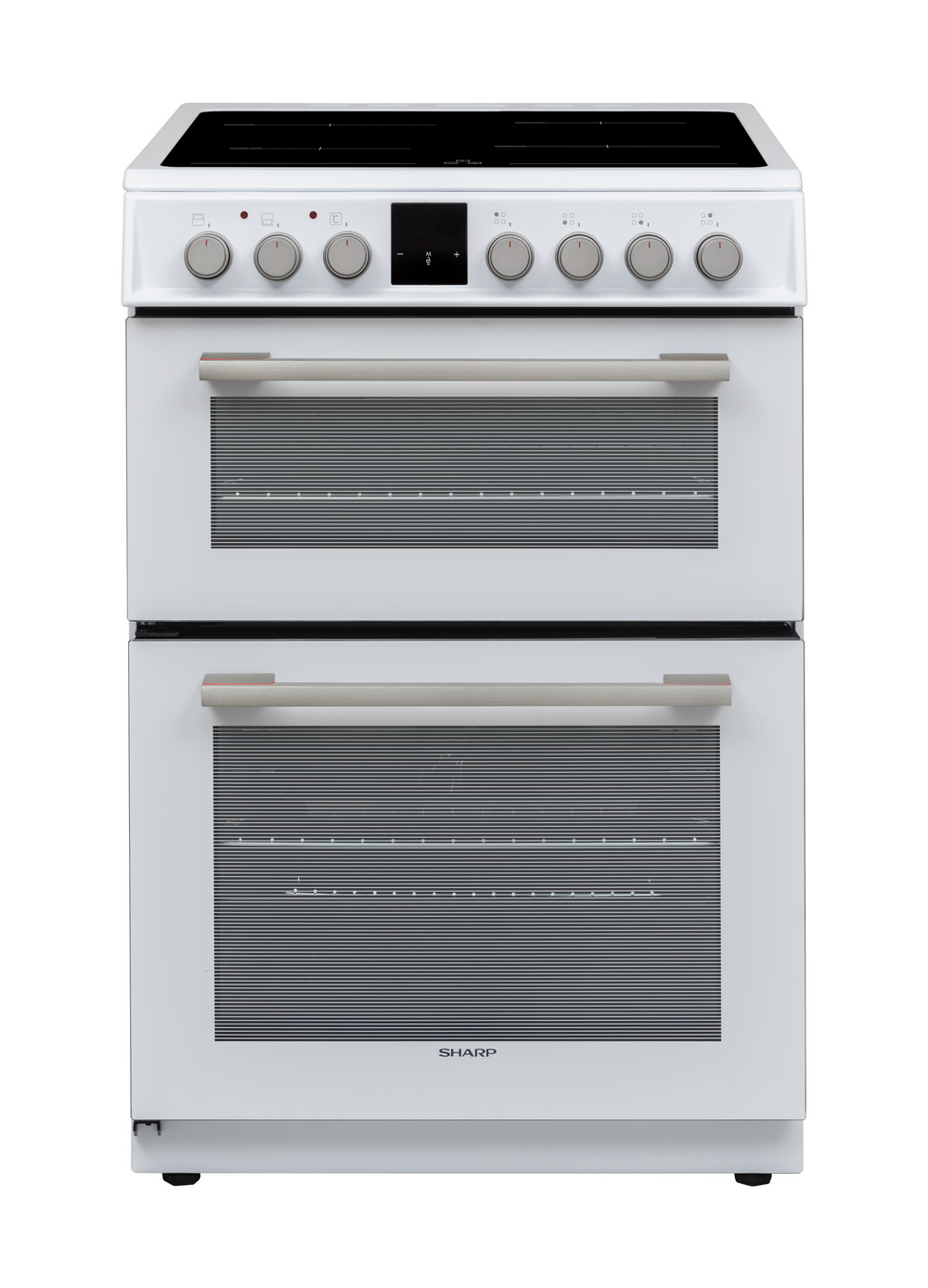 Sharp KF-66DIDD04WM1I-EN 60x60cm Freestanding Induction Double Oven, W