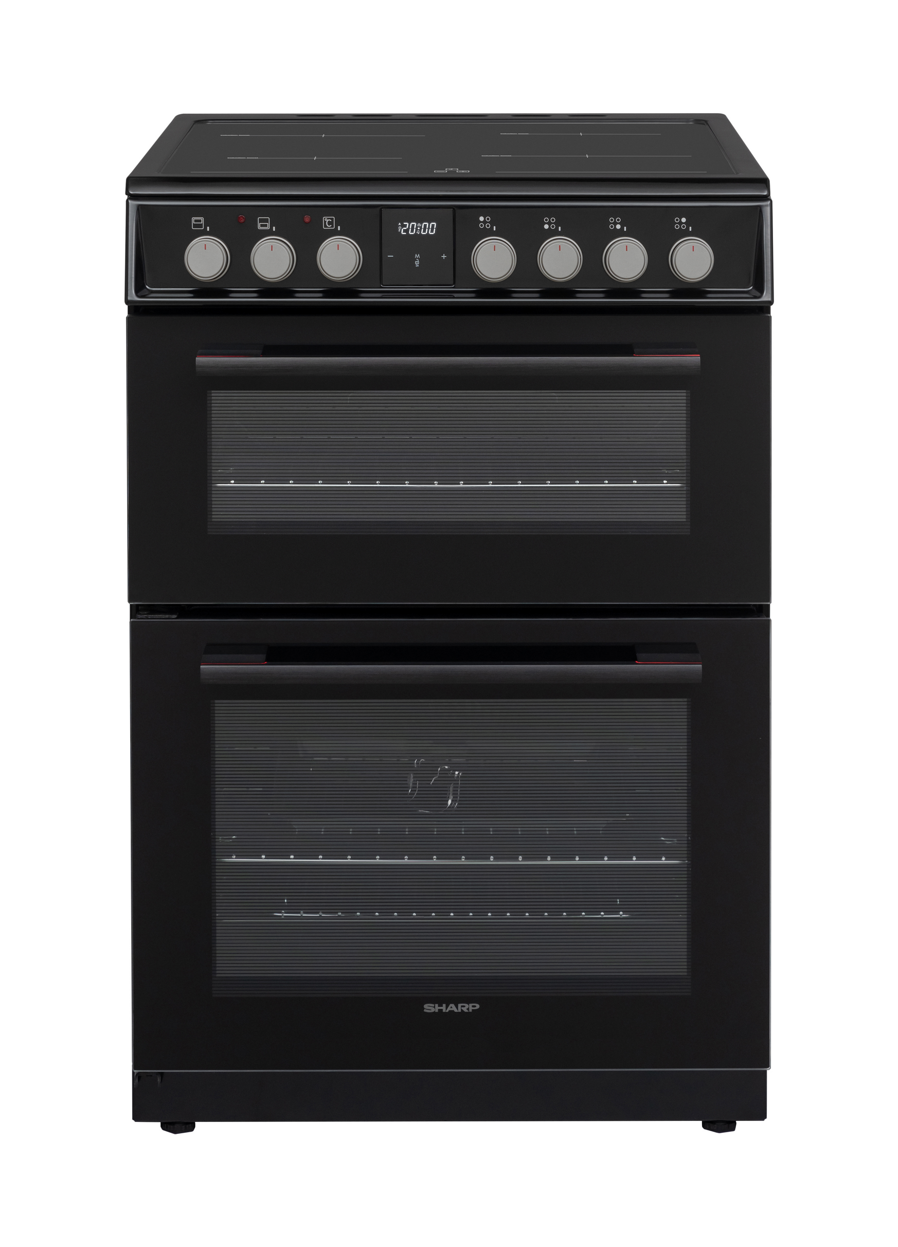Sharp KF-66DIDD04BH1I-EN 60x60cm Freestanding Induction Double Oven, B