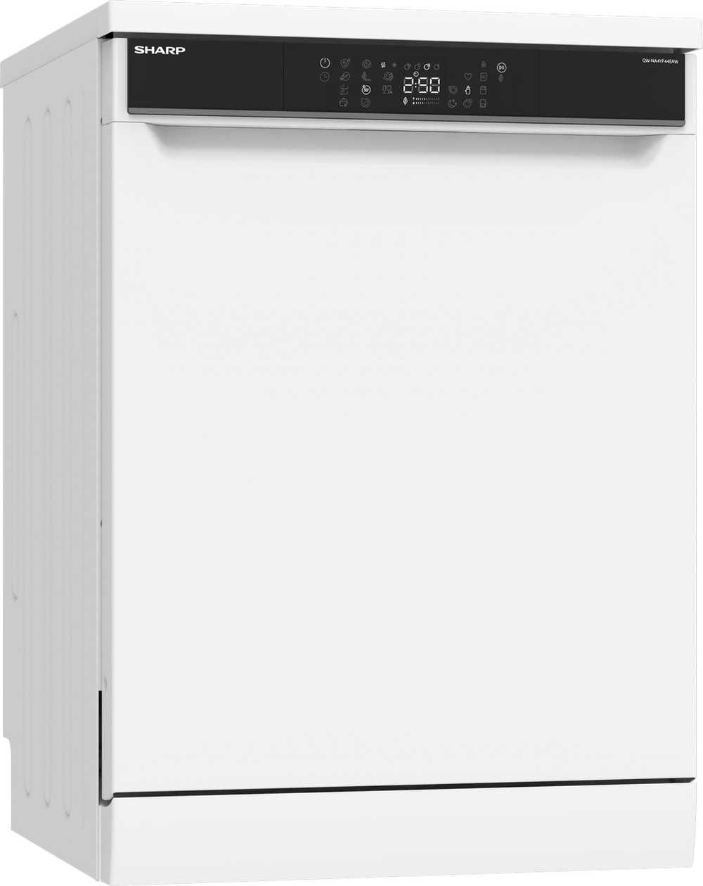 SHARP QW-NA4YF44EAW Pose libre Lave-vaisselle 60 cm 14 couverts 44 dB